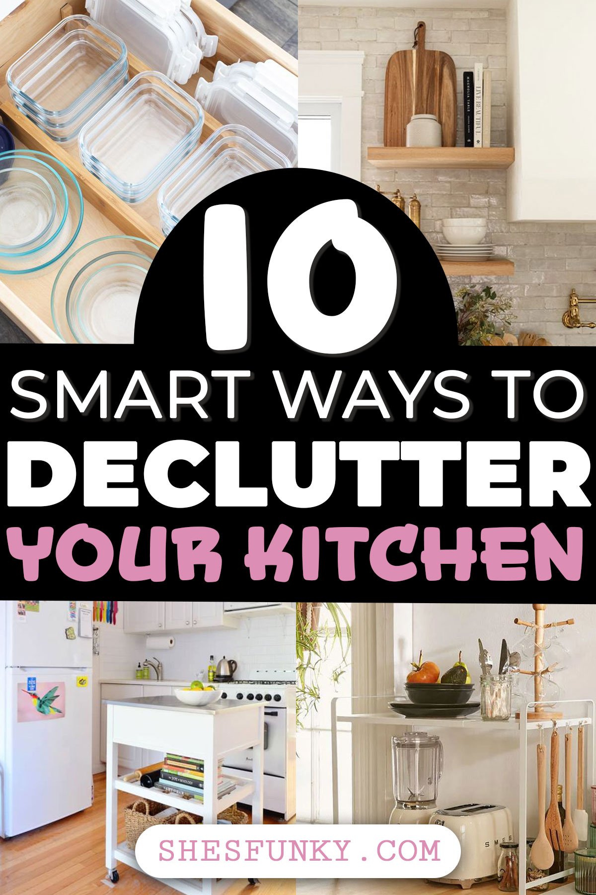 10 Smart Ways to Keep Clutter off Your Kitchen Counters - She's Funky
